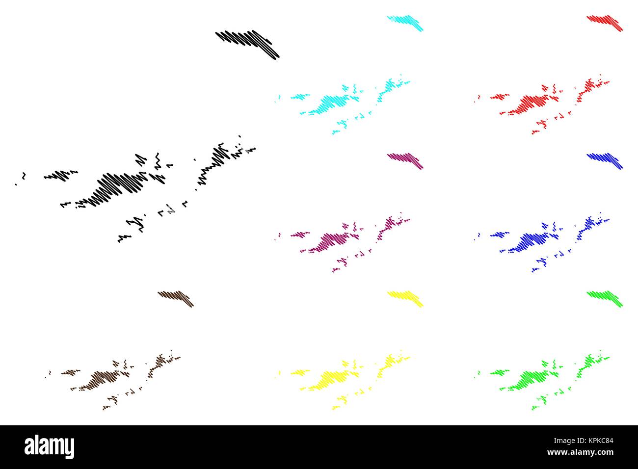 Virgin islands map hi-res stock photography and images - Alamy