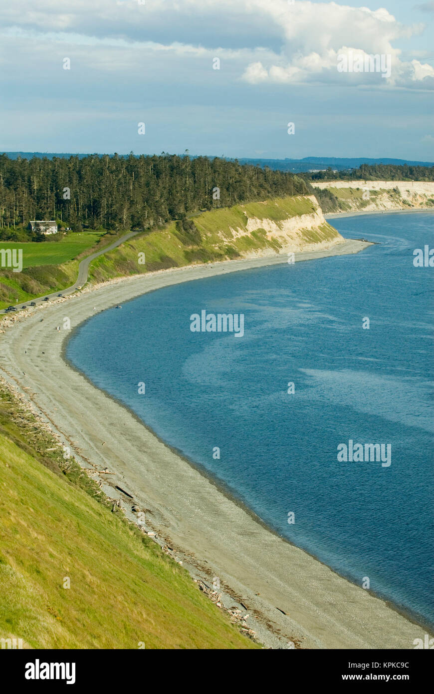 USA, WA, Puget Sound, Strait of Juan de Fuca, Whidbey Island. Sweeping ...