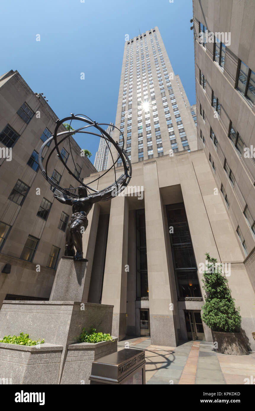 Rockefeller Plaza Sign Stock Photos & Rockefeller Plaza Sign Stock ...