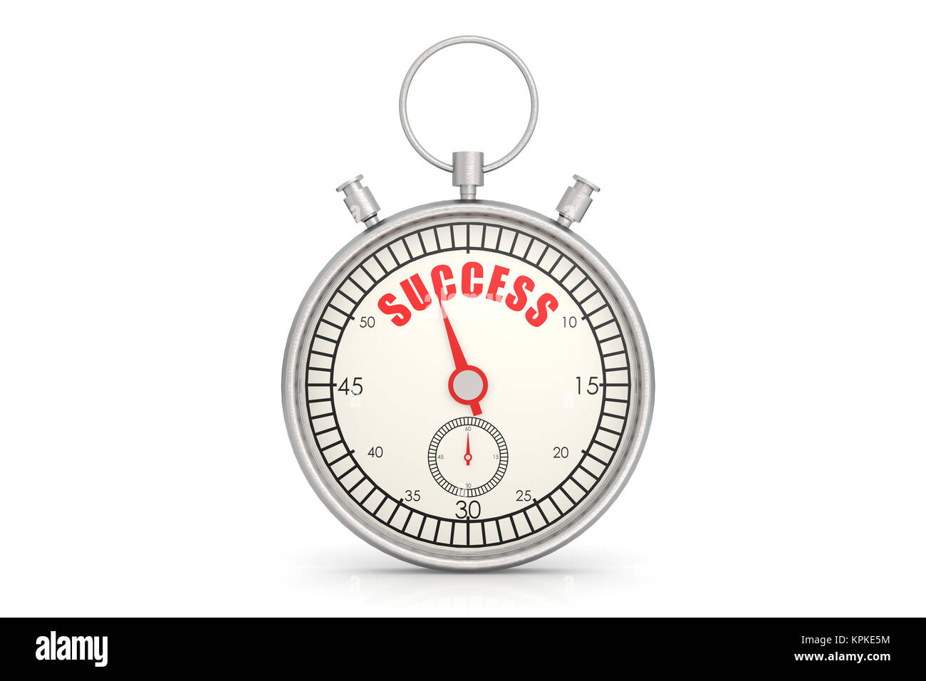 Stopwatch with success word isolated Stock Photo - Alamy
