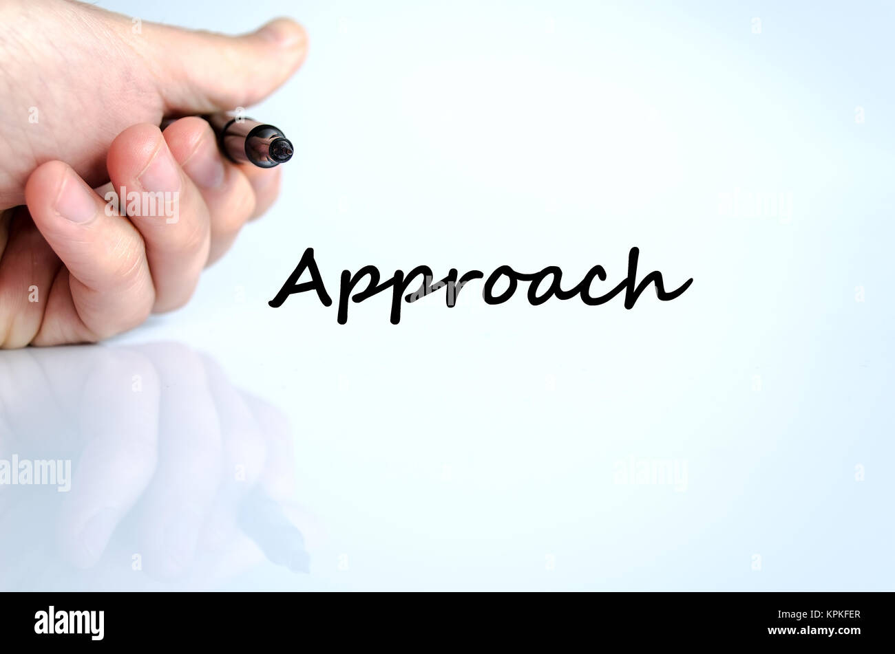 Approach text concept Stock Photo - Alamy