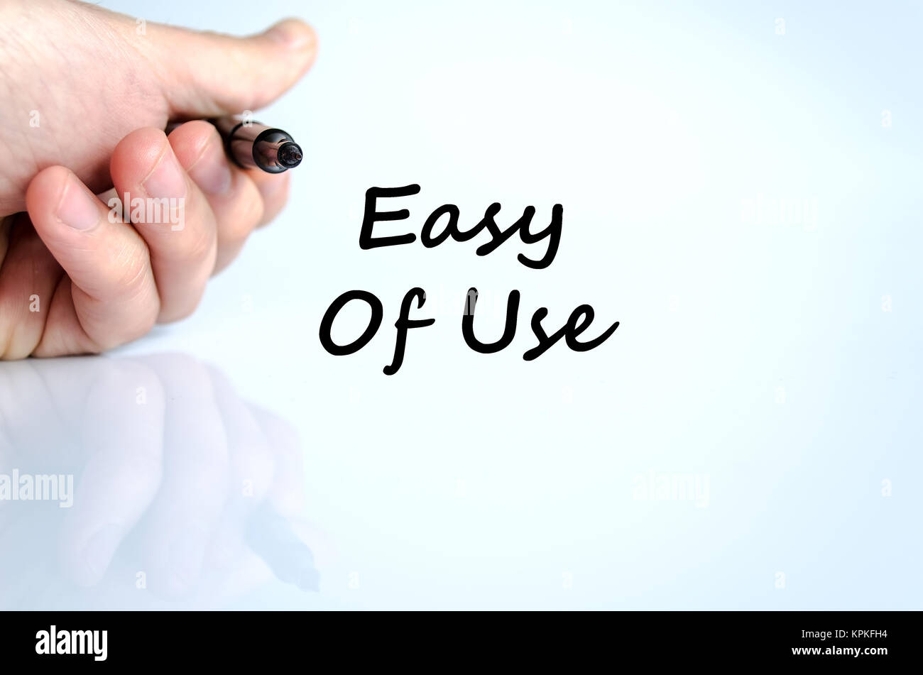 Easy of use text concept Stock Photo - Alamy