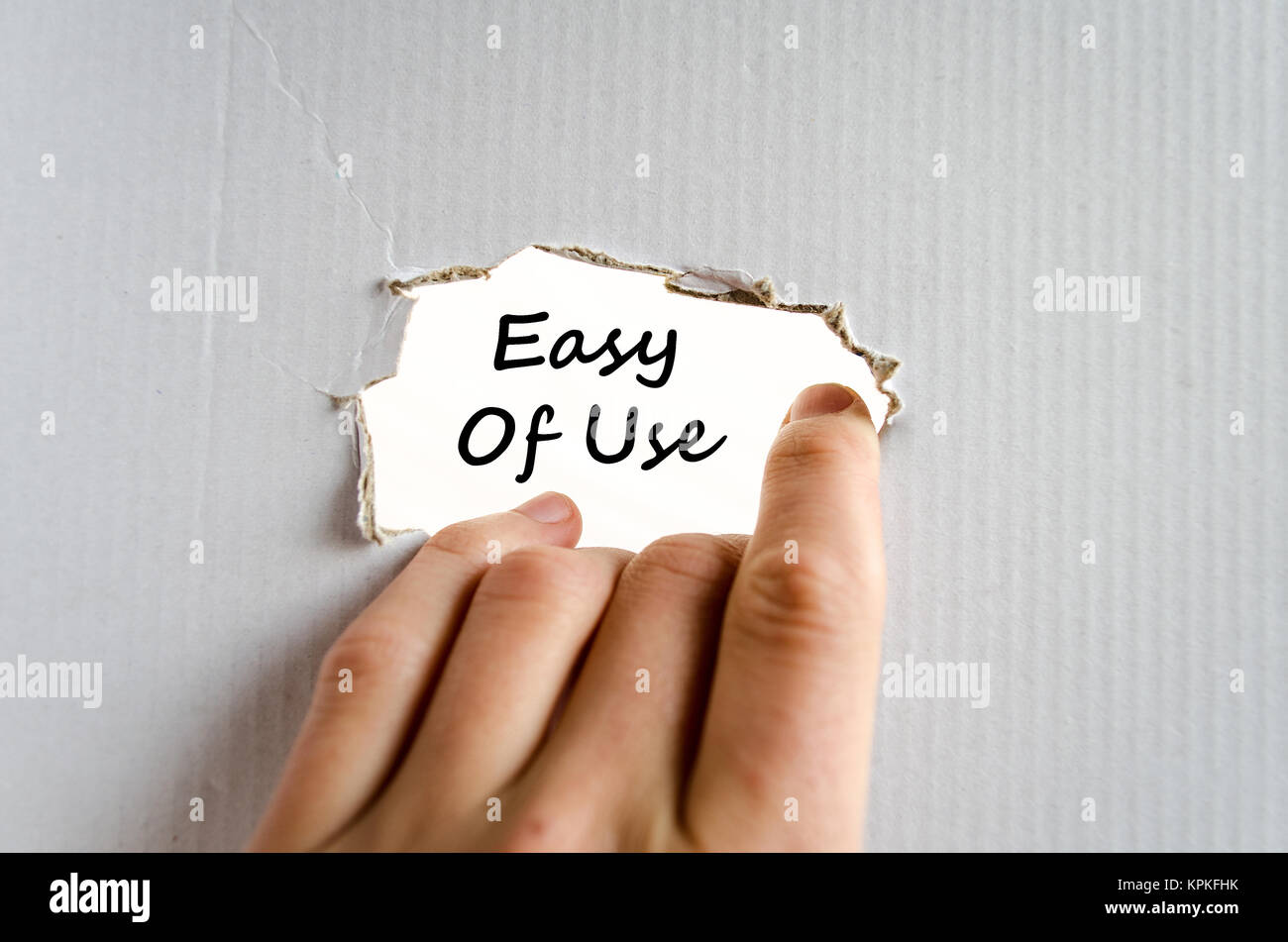 Easy of use text concept Stock Photo - Alamy