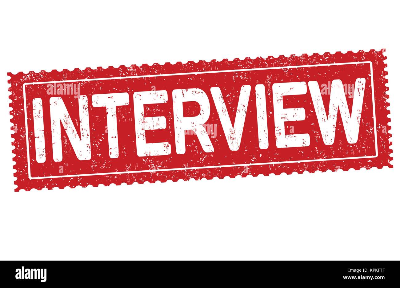 Interview grunge rubber stamp on white background, vector illustration ...