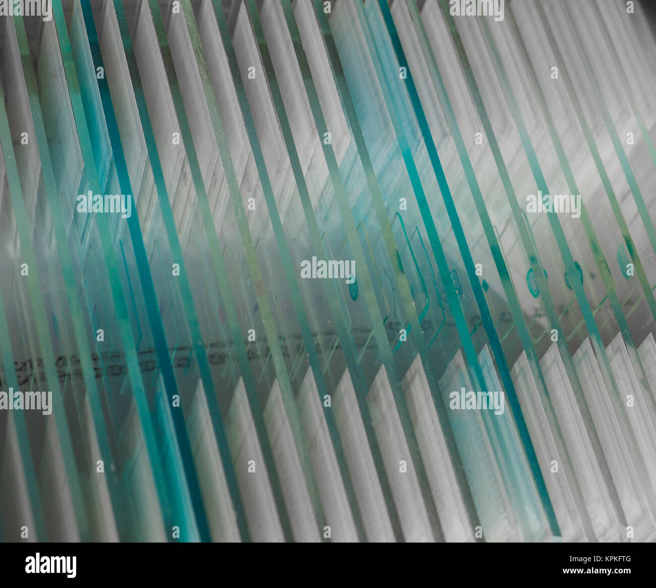 Microscope slides for optical microscope aka light microscope Stock ...