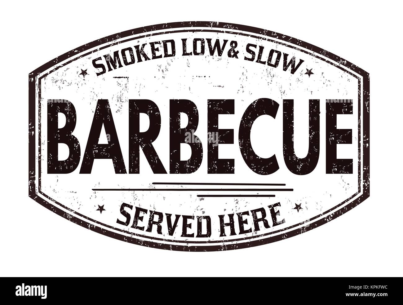 Barbecue grunge rubber stamp on white background, vector illustration ...