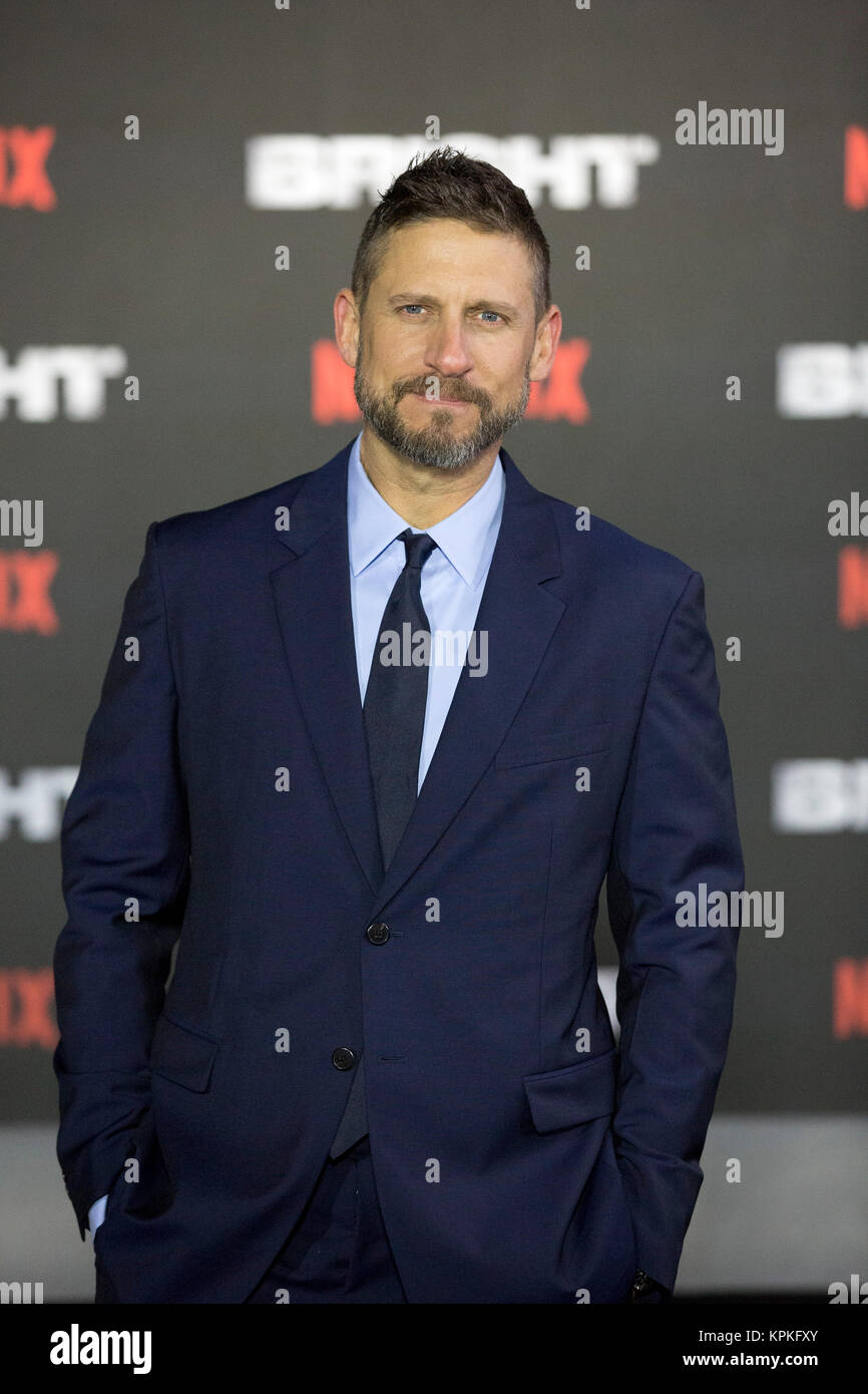 Director David Ayer arrives for the European premiere of Bright, at the ...