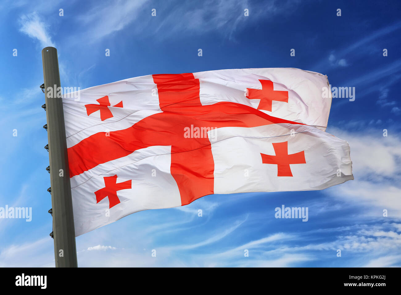Flag of Georgia Stock Photo - Alamy