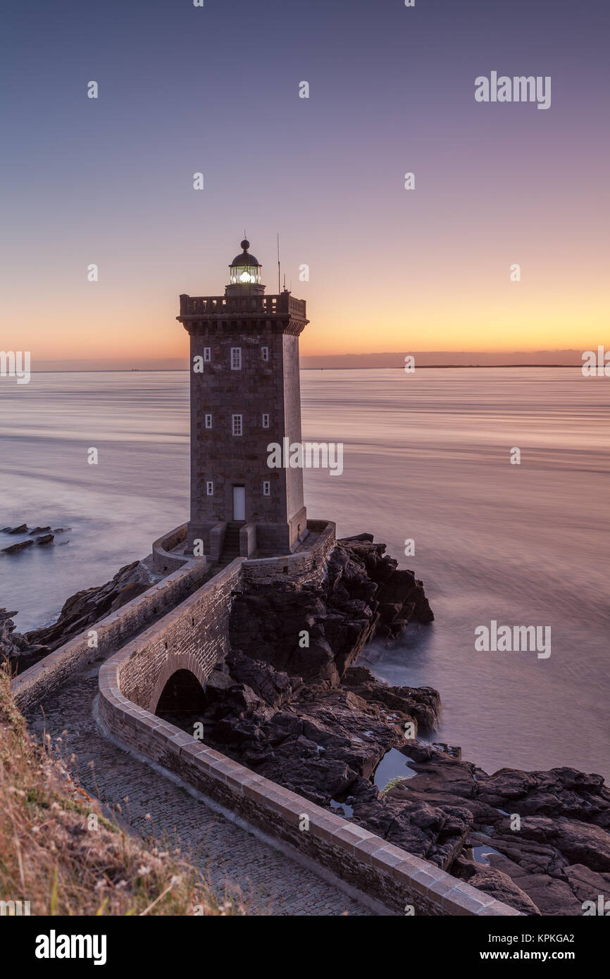lighthouse at sunset Stock Photo - Alamy
