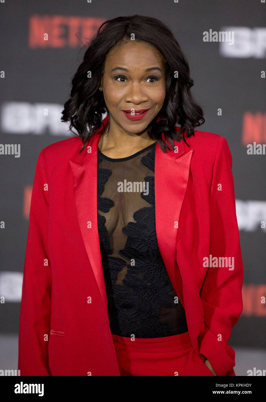 Karen Bryson arrives for the European premiere of Bright, at the BFI ...