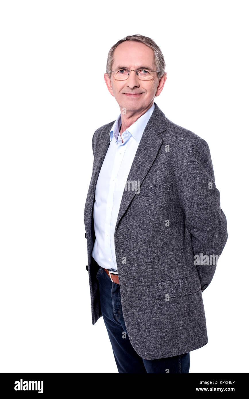 Picture of handsome senior man Stock Photo - Alamy