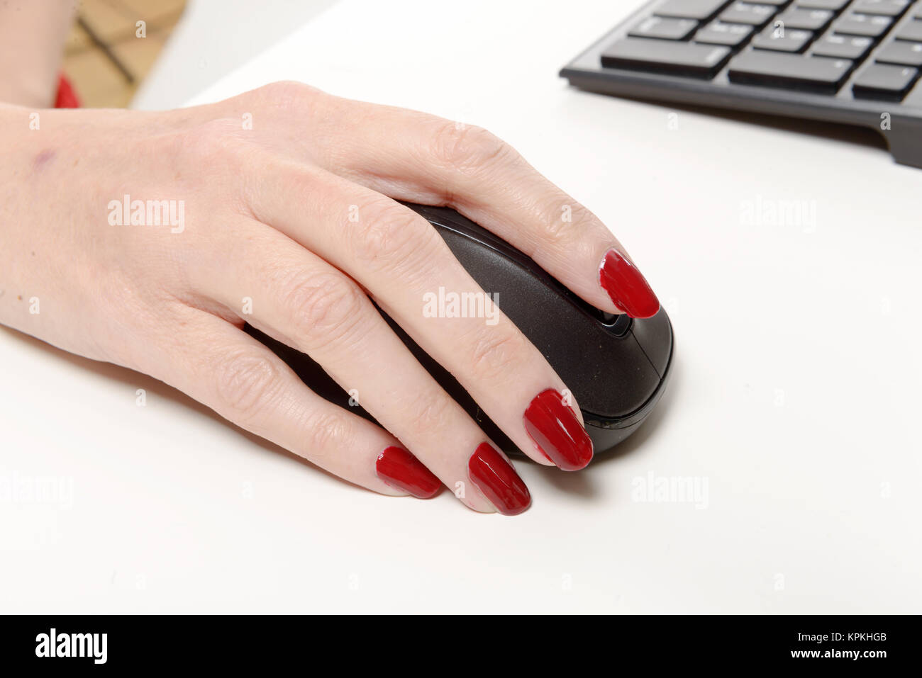 Hand on mouse hi-res stock photography and images - Alamy