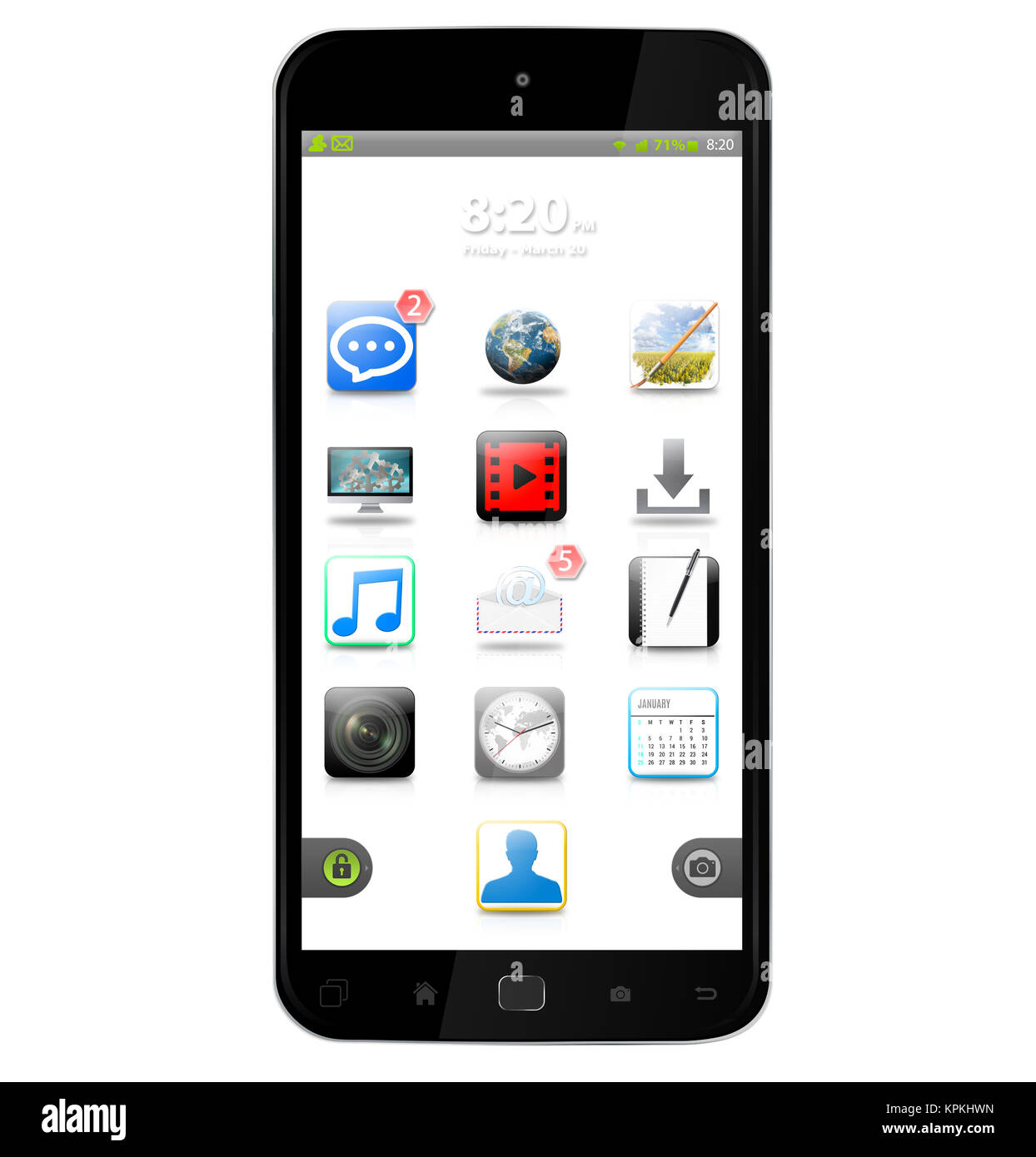 Modern mobile phone Stock Photo - Alamy