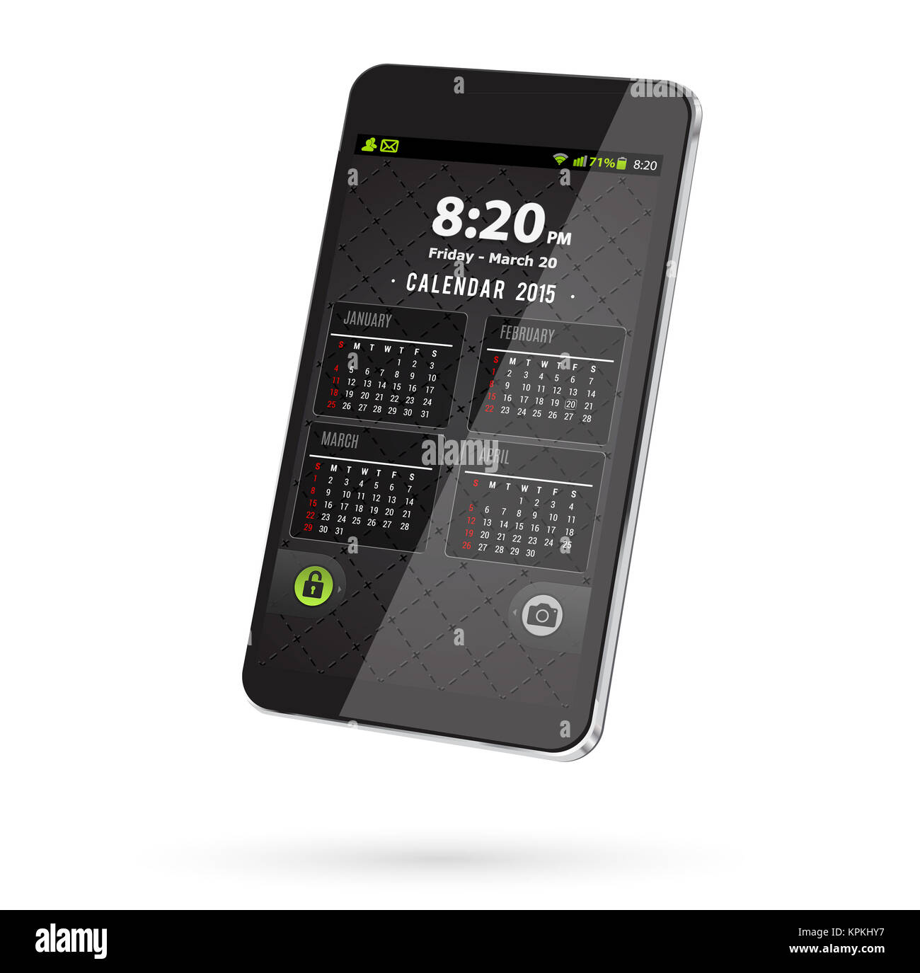 Illustration modern mobile phone hi-res stock photography and images ...