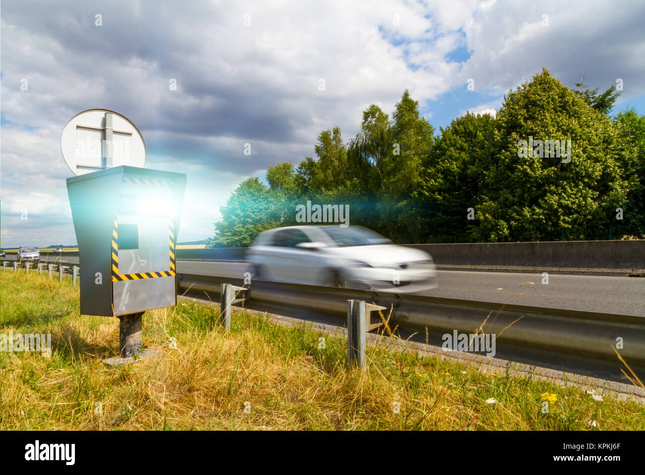 Automatic speed camera Stock Photo - Alamy