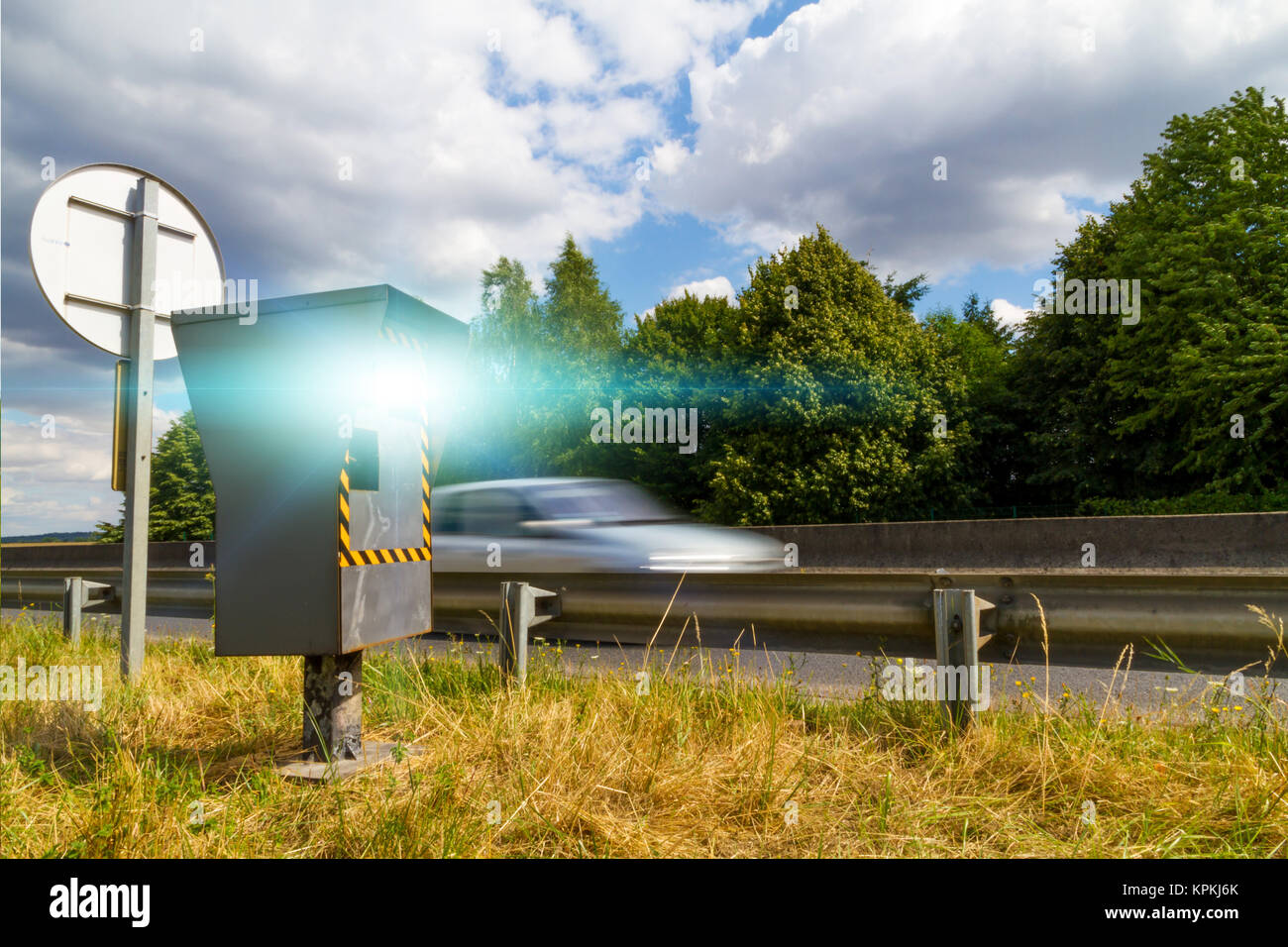 Automatic speed camera Stock Photo - Alamy