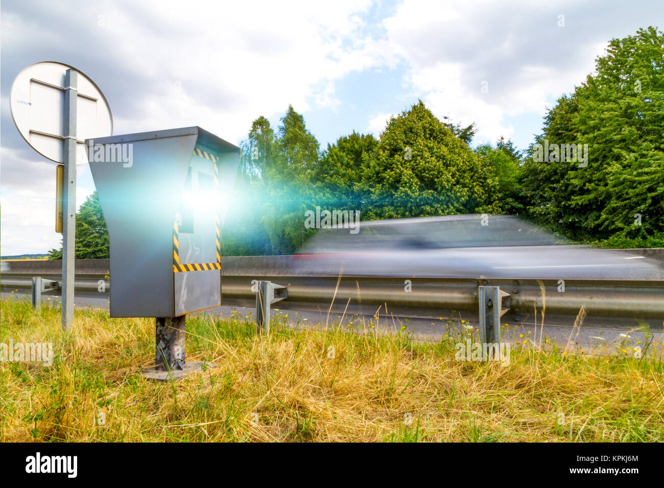 Automatic speed camera Stock Photo - Alamy