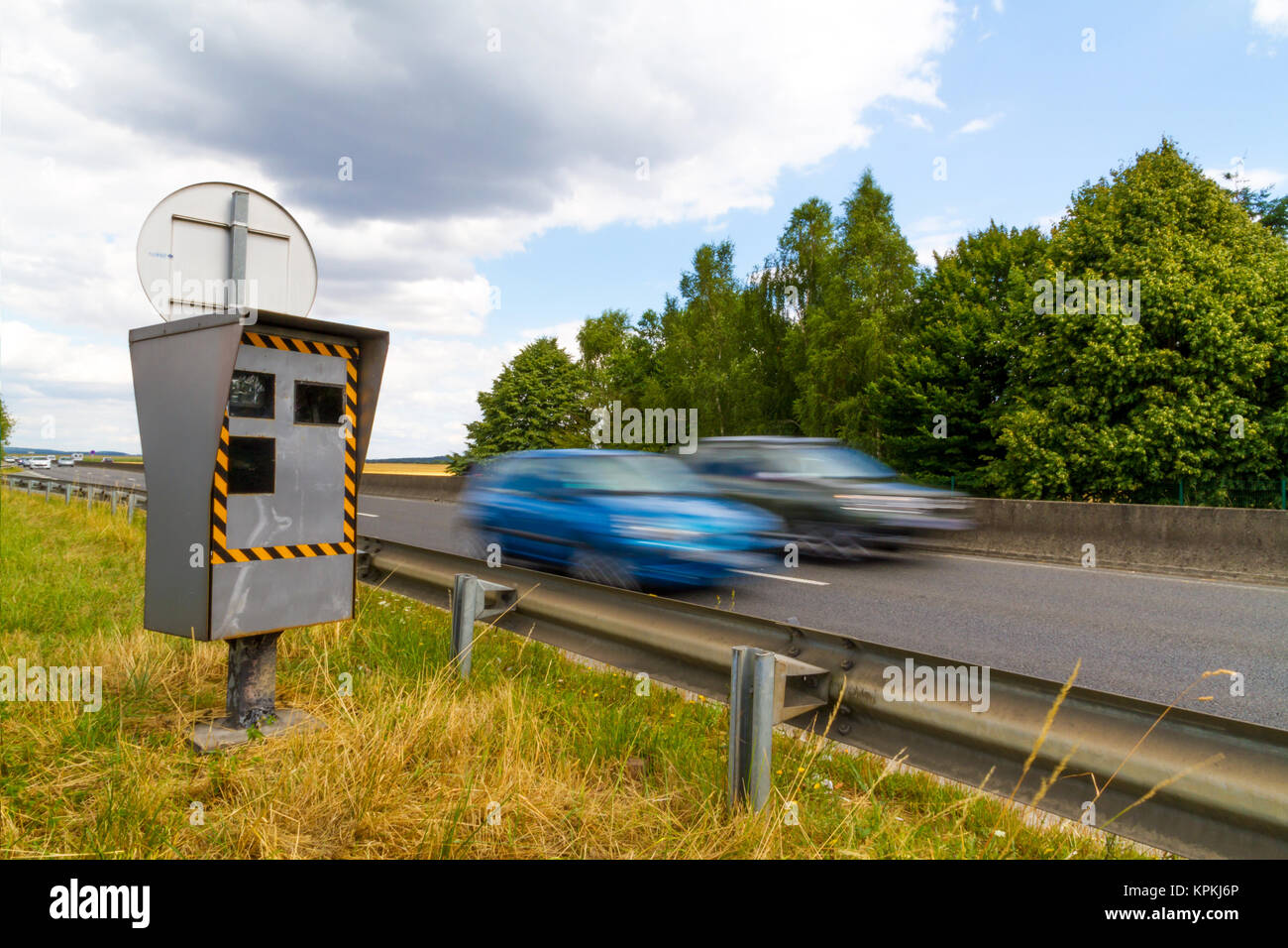 Automatic speed camera Stock Photo - Alamy