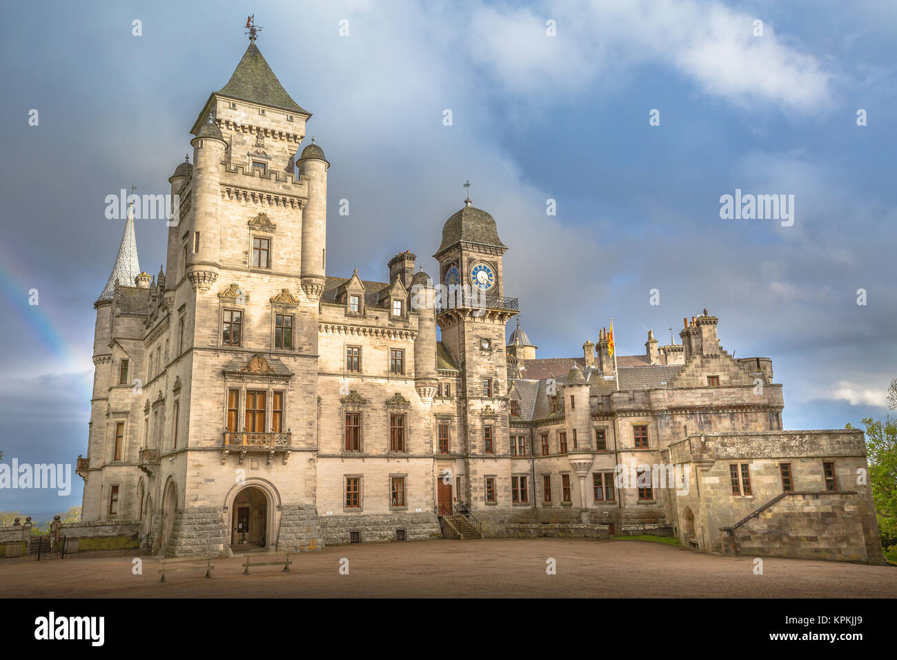Dunrobin Castle in Scotland. Dunrobin is the most northerly castle of ...