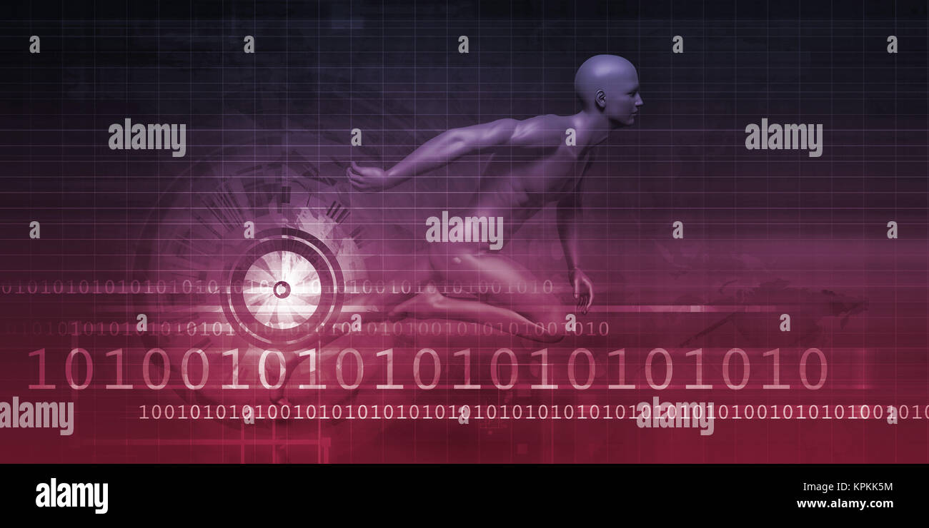 Evolution of man digital illustration hi-res stock photography and ...