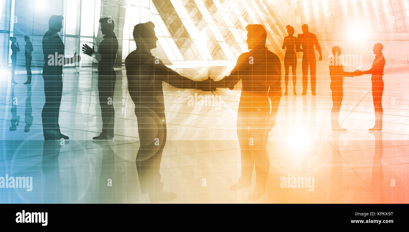 Business People Talking Stock Photo - Alamy