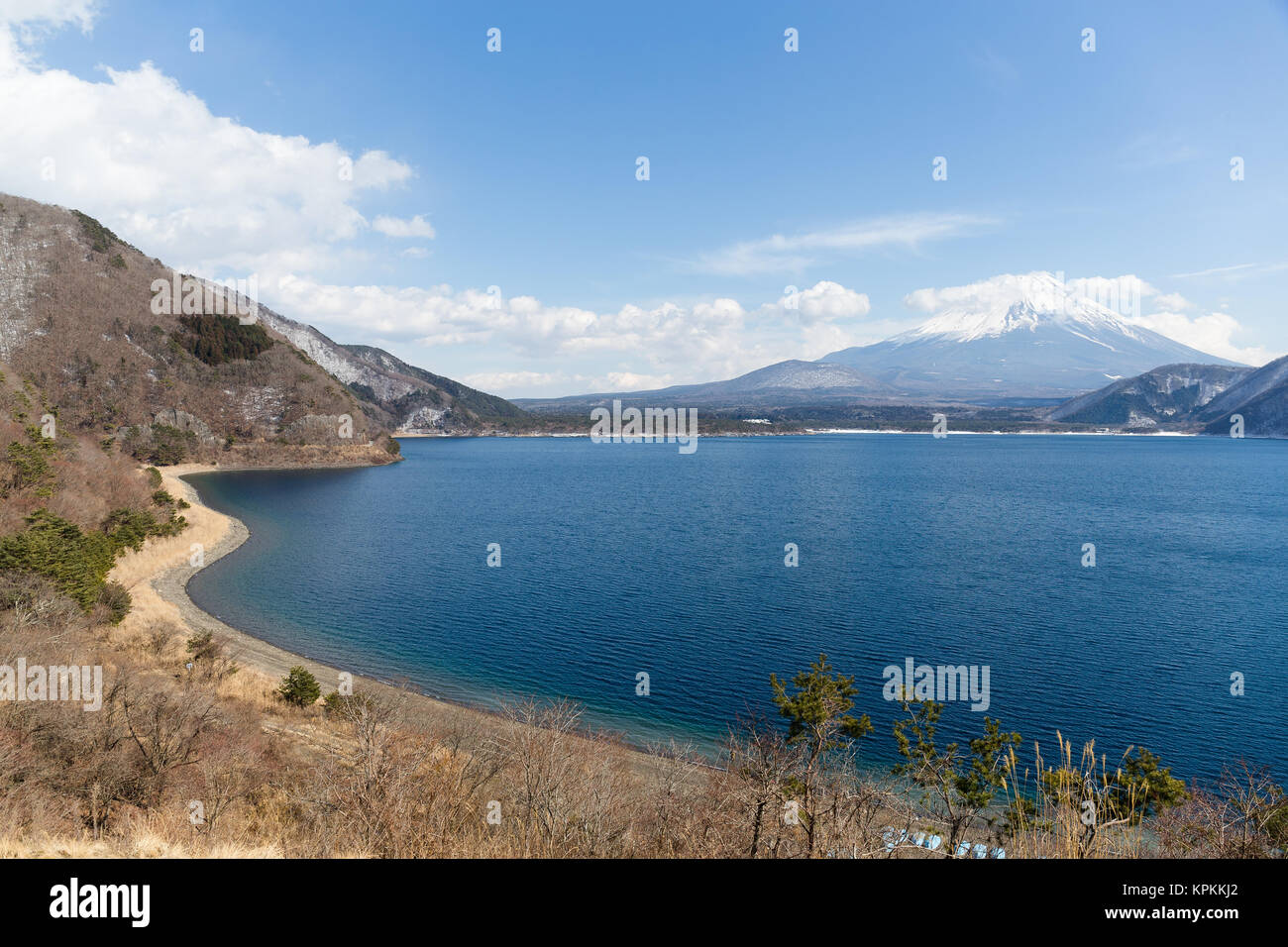 Fujisan and lake Stock Photo - Alamy