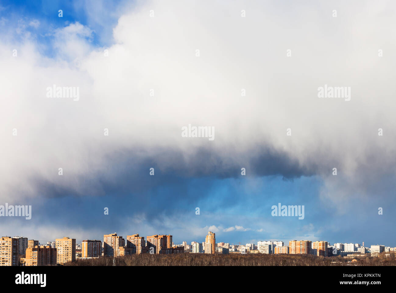 Cumulus cloud street over panorama hi-res stock photography and images ...