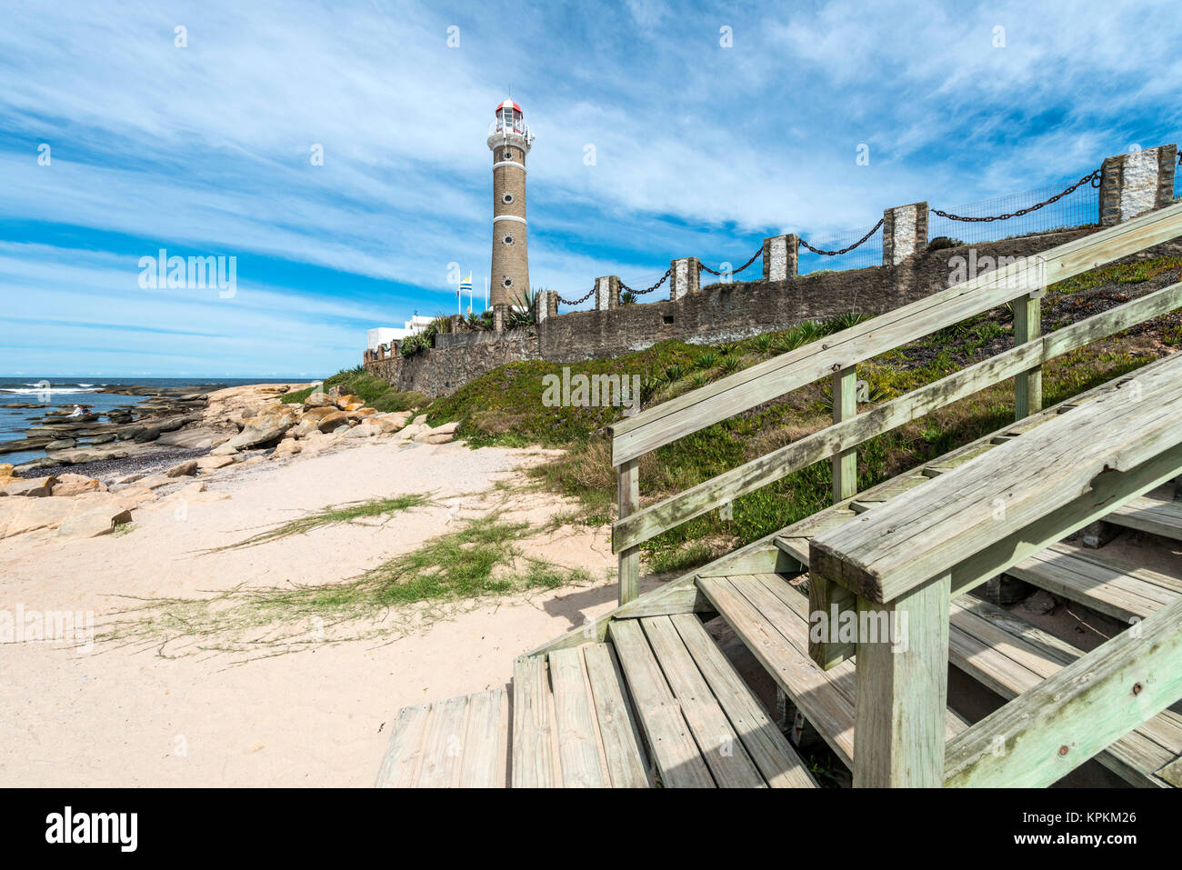 Lighthouse in Jose Ignacio near Punta del Este, Uruguay Stock Photo - Alamy