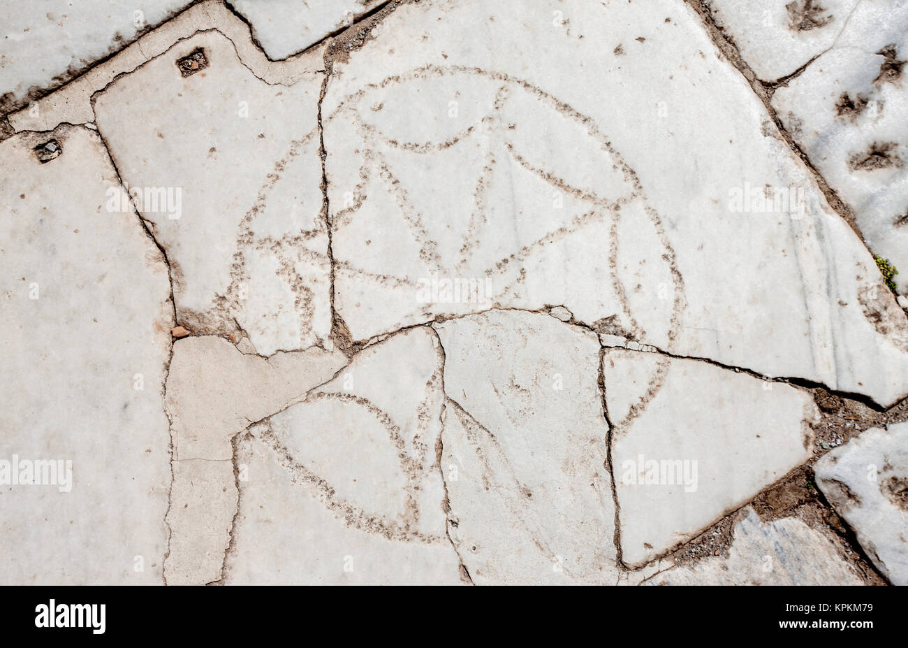 Ancient Christian Circle Symbol in Turkey Stock Photo - Alamy