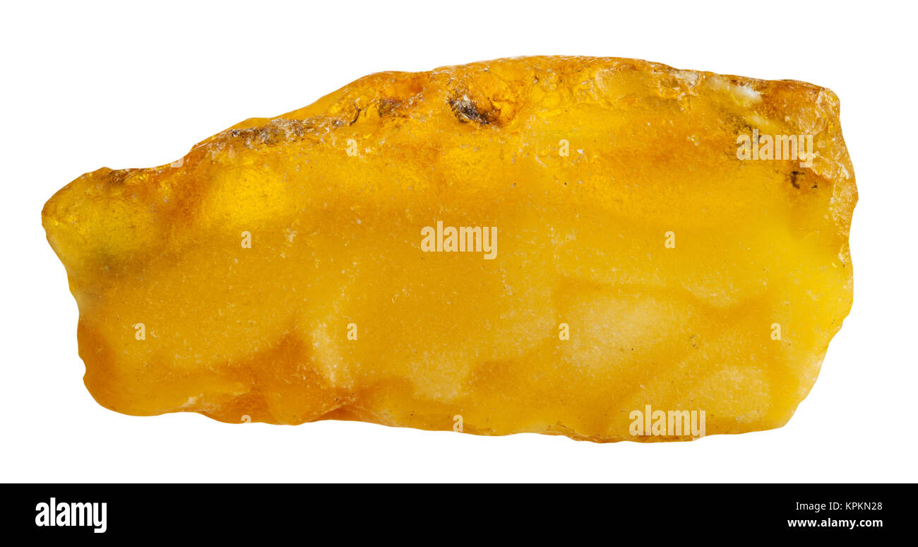 piece of raw amber mineral gem stone isolated Stock Photo - Alamy