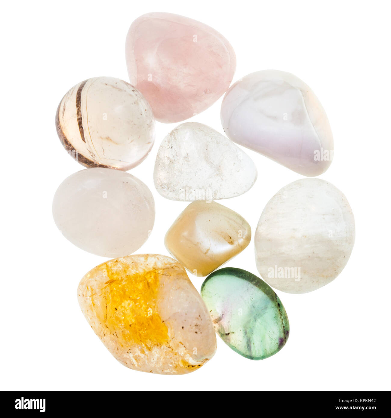 pile of transparent natural mineral gemstones Stock Photo - Alamy
