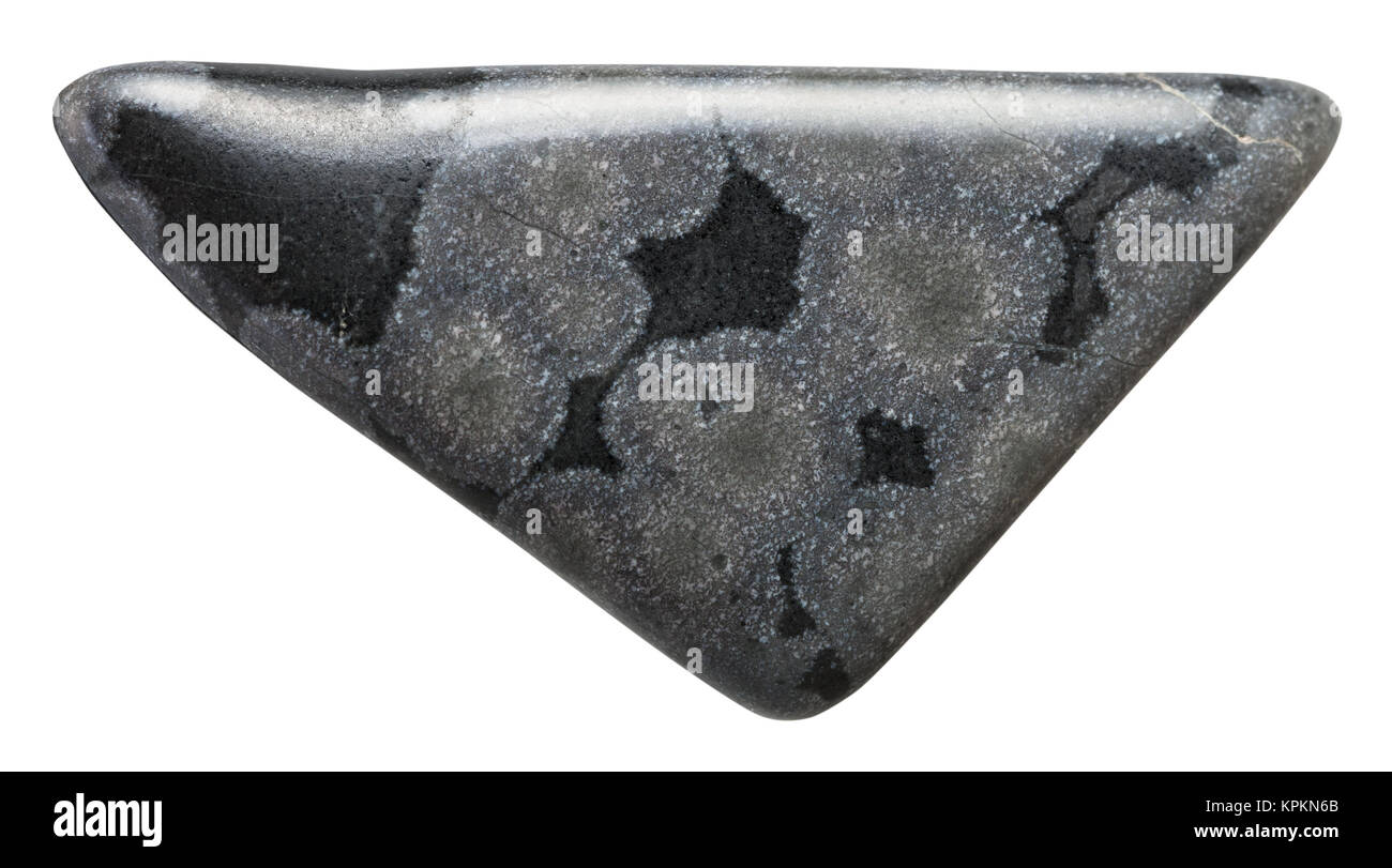 Variolite mineral gemstone isolated on white Stock Photo - Alamy