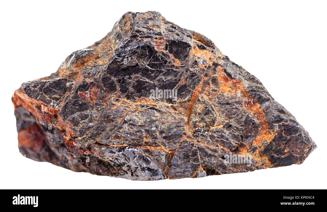 crystal of wolframite mineral stone Stock Photo - Alamy