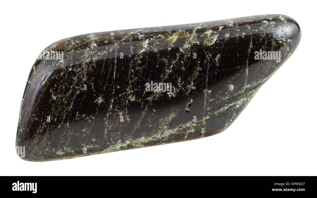 polished dark green Diopside mineral gem stone Stock Photo - Alamy