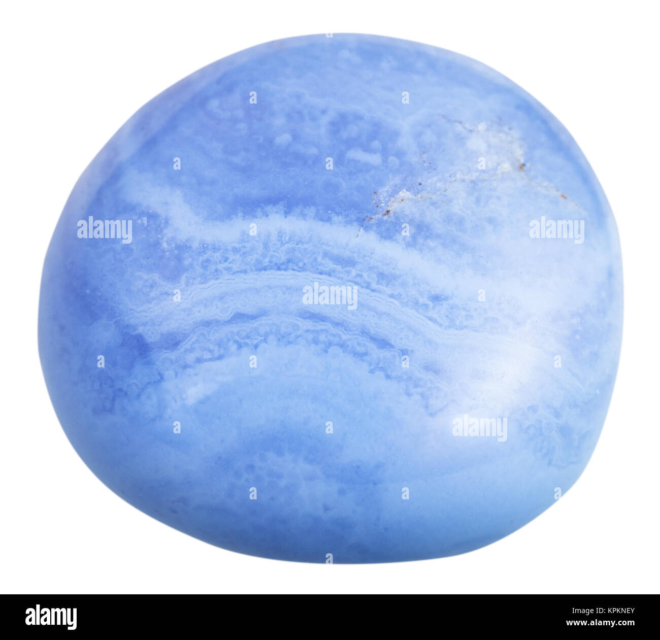 polished chalcedony (Blue Agate) mineral gem stone Stock Photo - Alamy