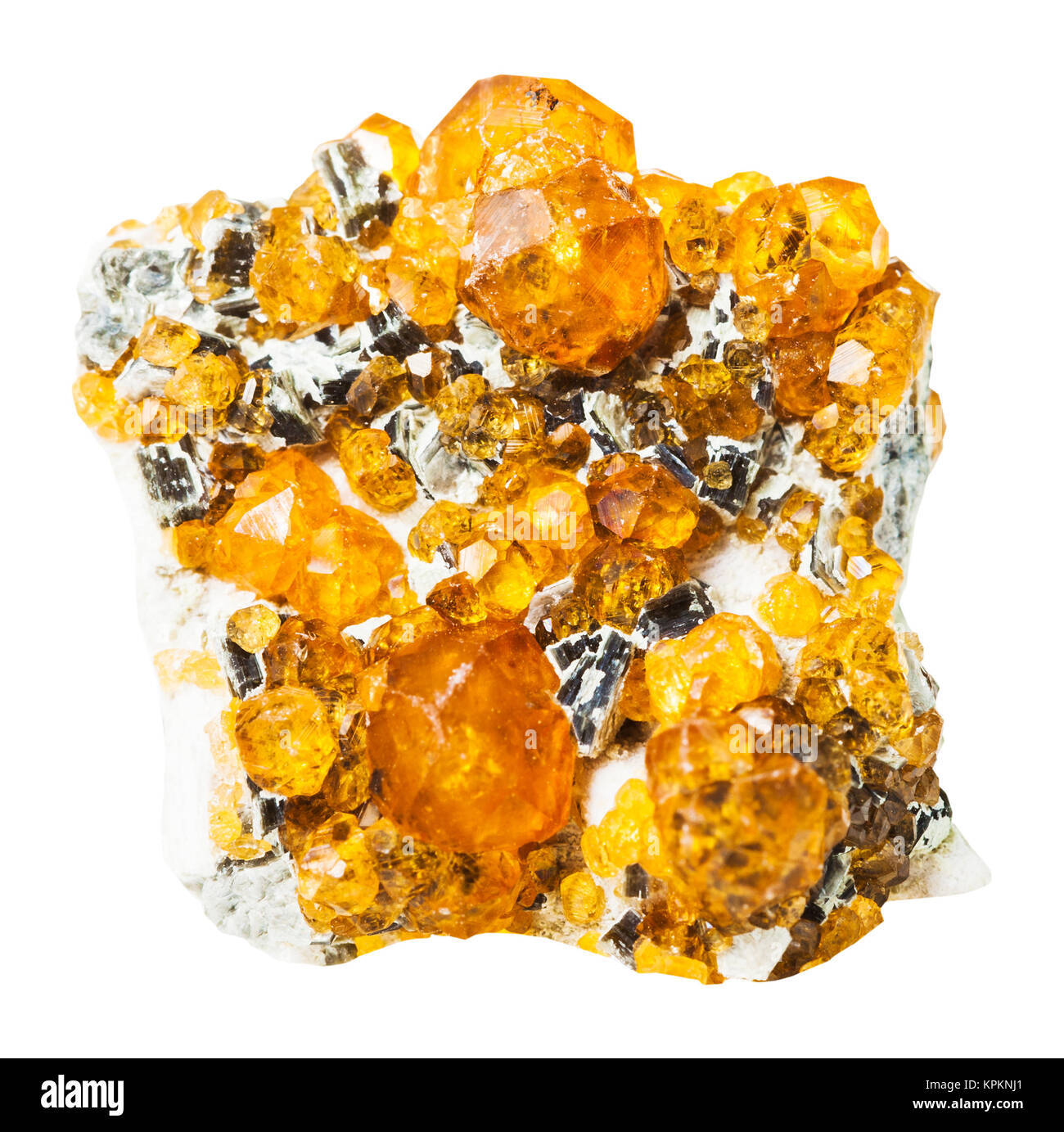 druse of spessartine mineral stone Stock Photo - Alamy