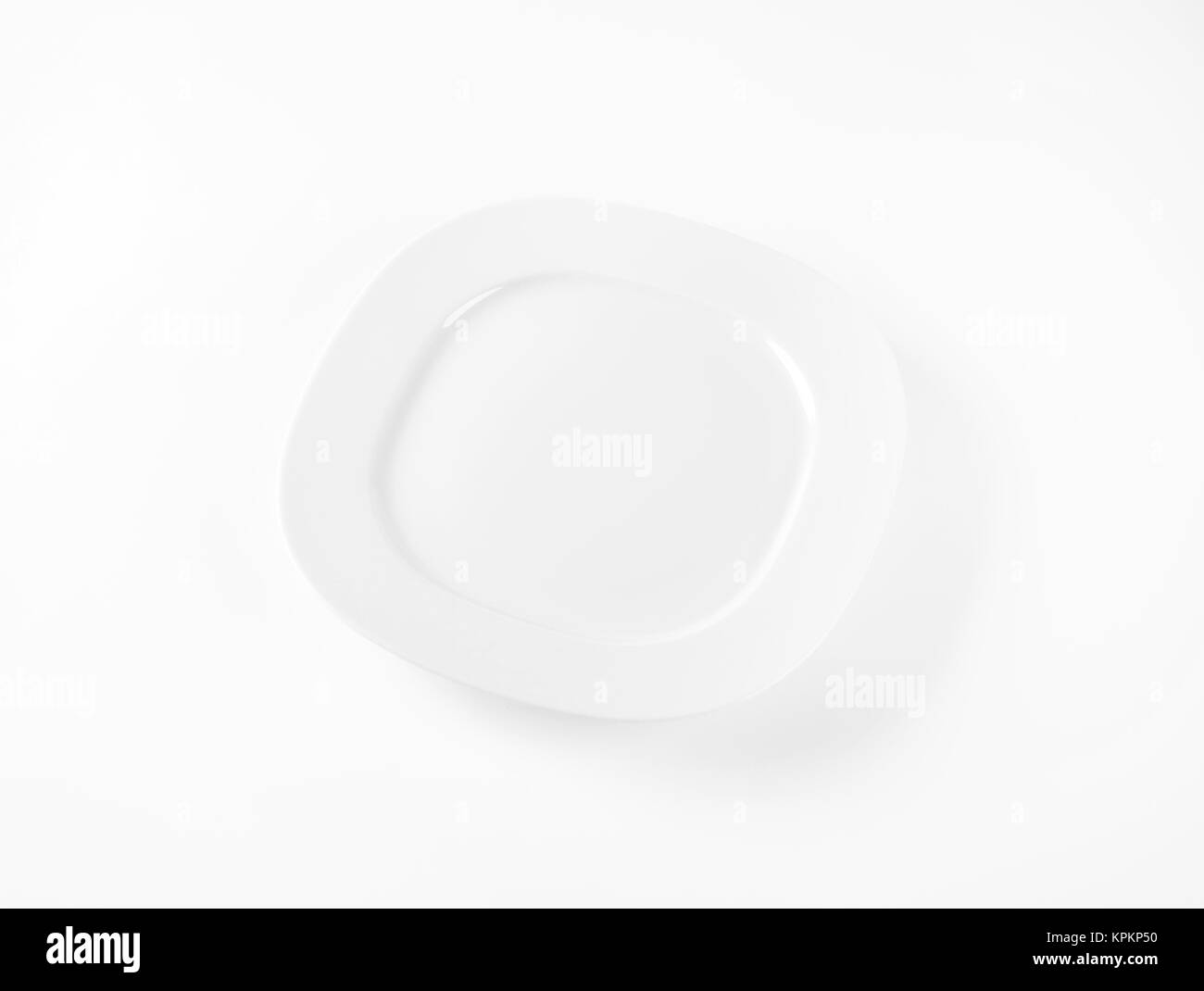square white dinner plate Stock Photo - Alamy