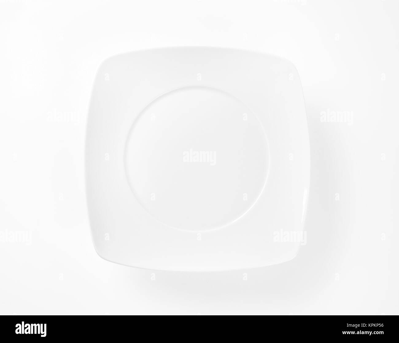 white square dinner plate Stock Photo - Alamy