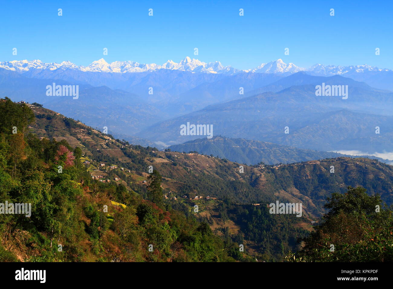 View of the Himalaya Stock Photo - Alamy