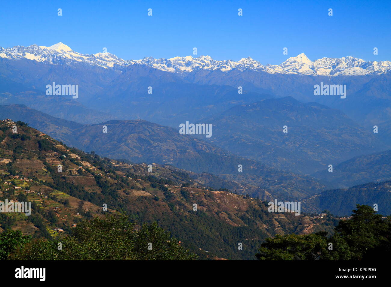View of the Himalaya Stock Photo - Alamy