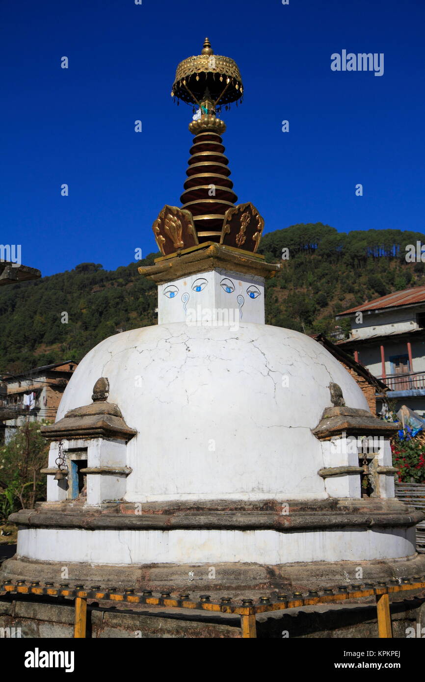 Old small stupa in Nepal Stock Photo - Alamy