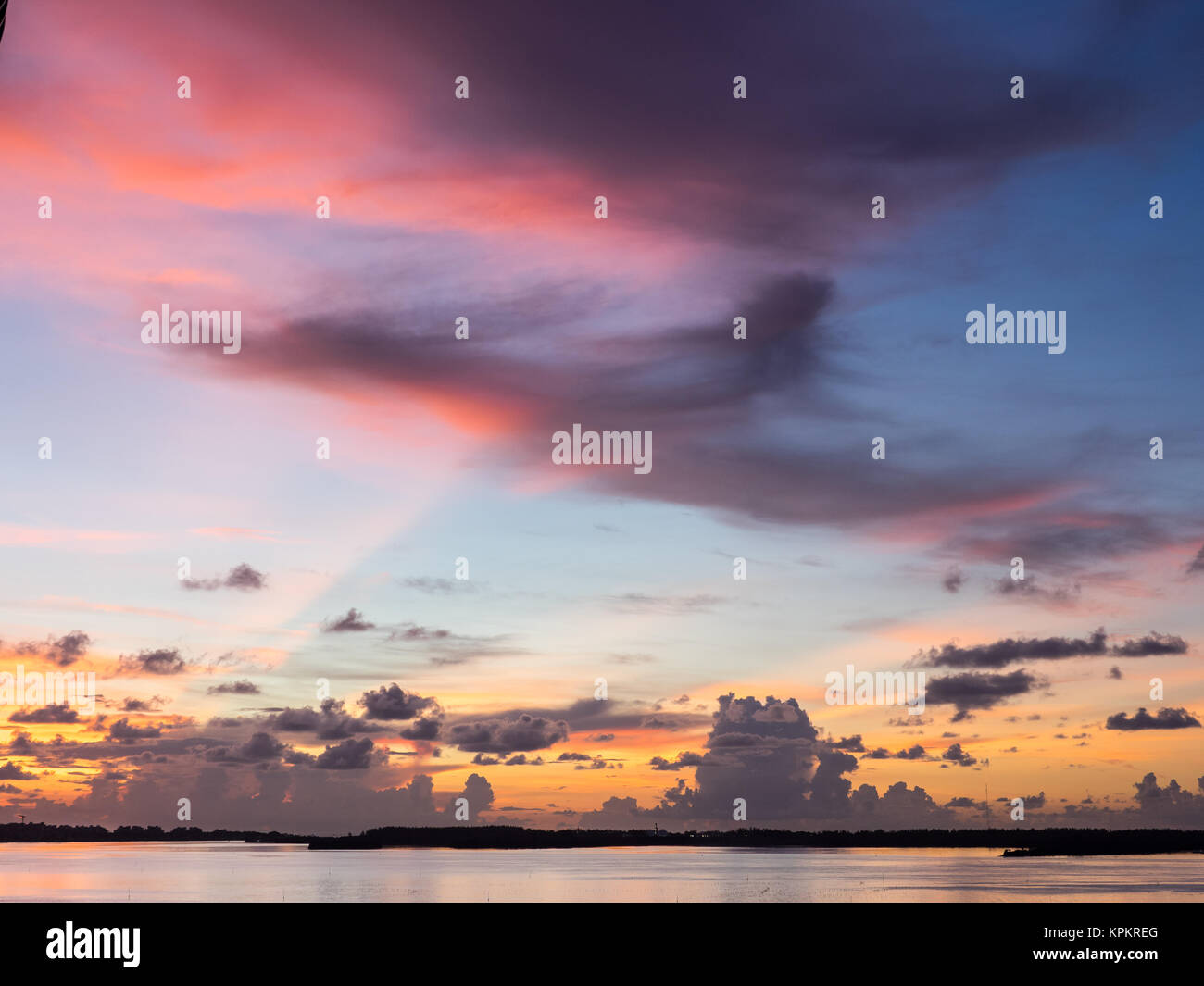 The Colors of the Miami Sunrise Stock Photo - Alamy