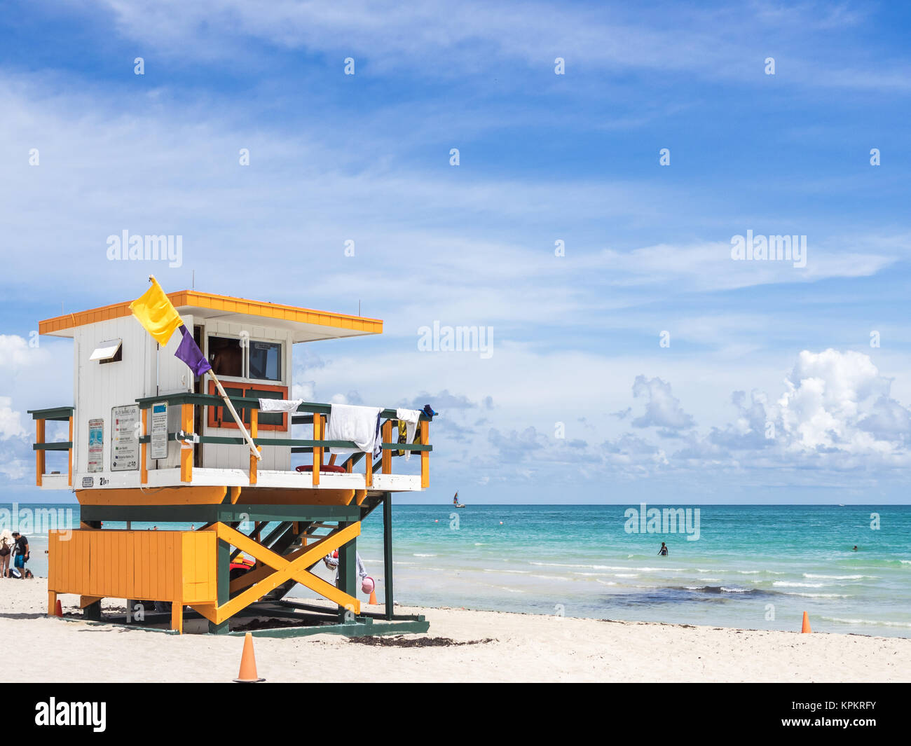 The Miami Lifeguard Tower Stock Photo - Alamy