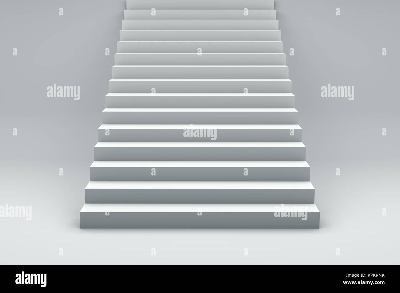 Front view of white stairs, with rectangular steps Stock Photo - Alamy