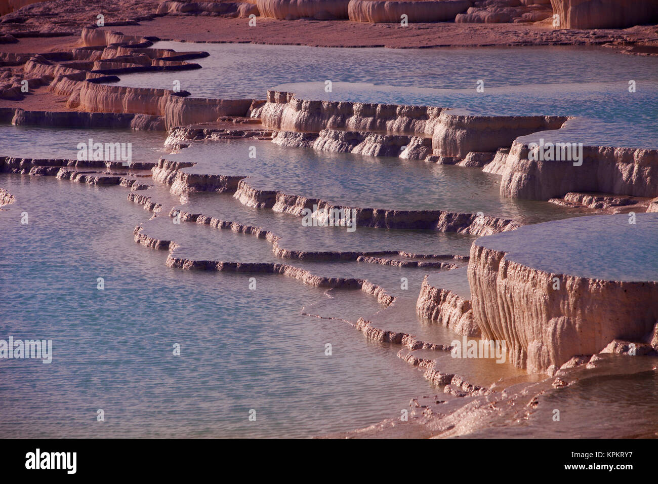 Geologic Terraces at Pamukkale Stock Photo - Alamy