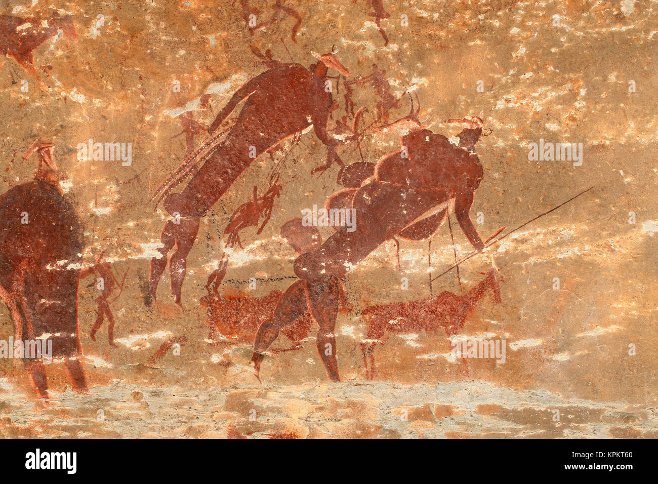 Bushmen rock painting Stock Photo - Alamy