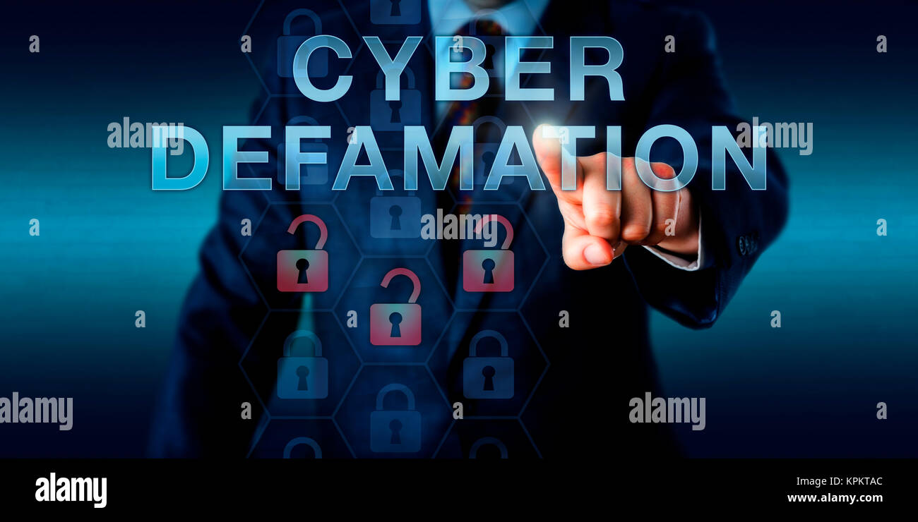 Legal Consultant Touching CYBER DEFAMATION Stock Photo - Alamy