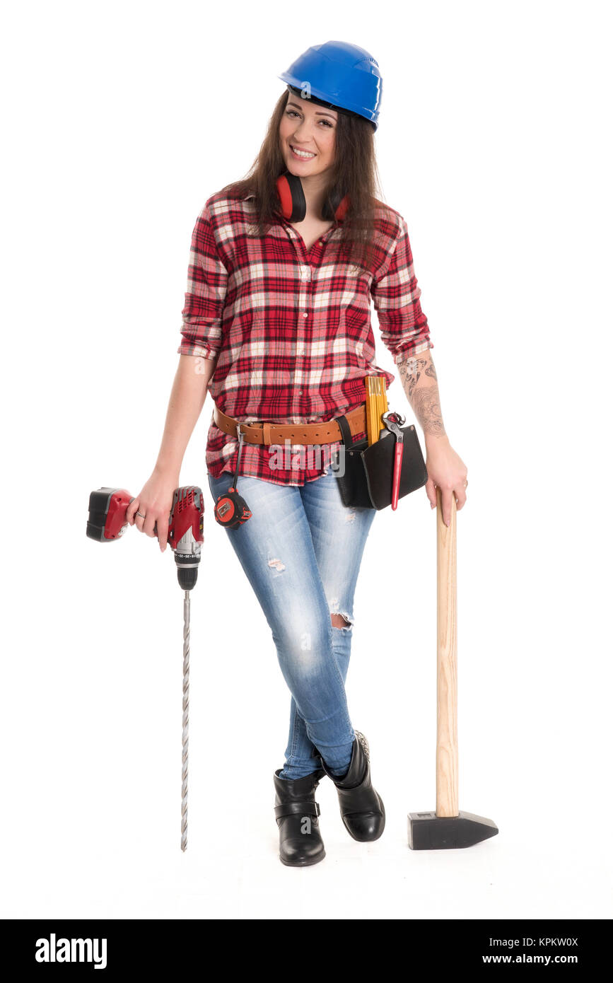 Woman sledge construction hi-res stock photography and images - Alamy