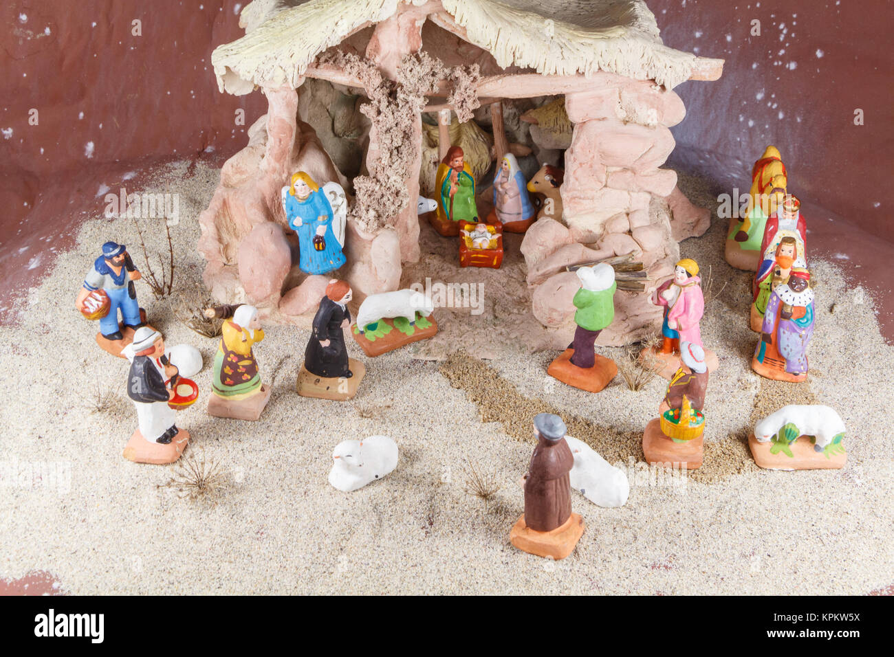 Mary and jesus in the stable hi-res stock photography and images - Alamy