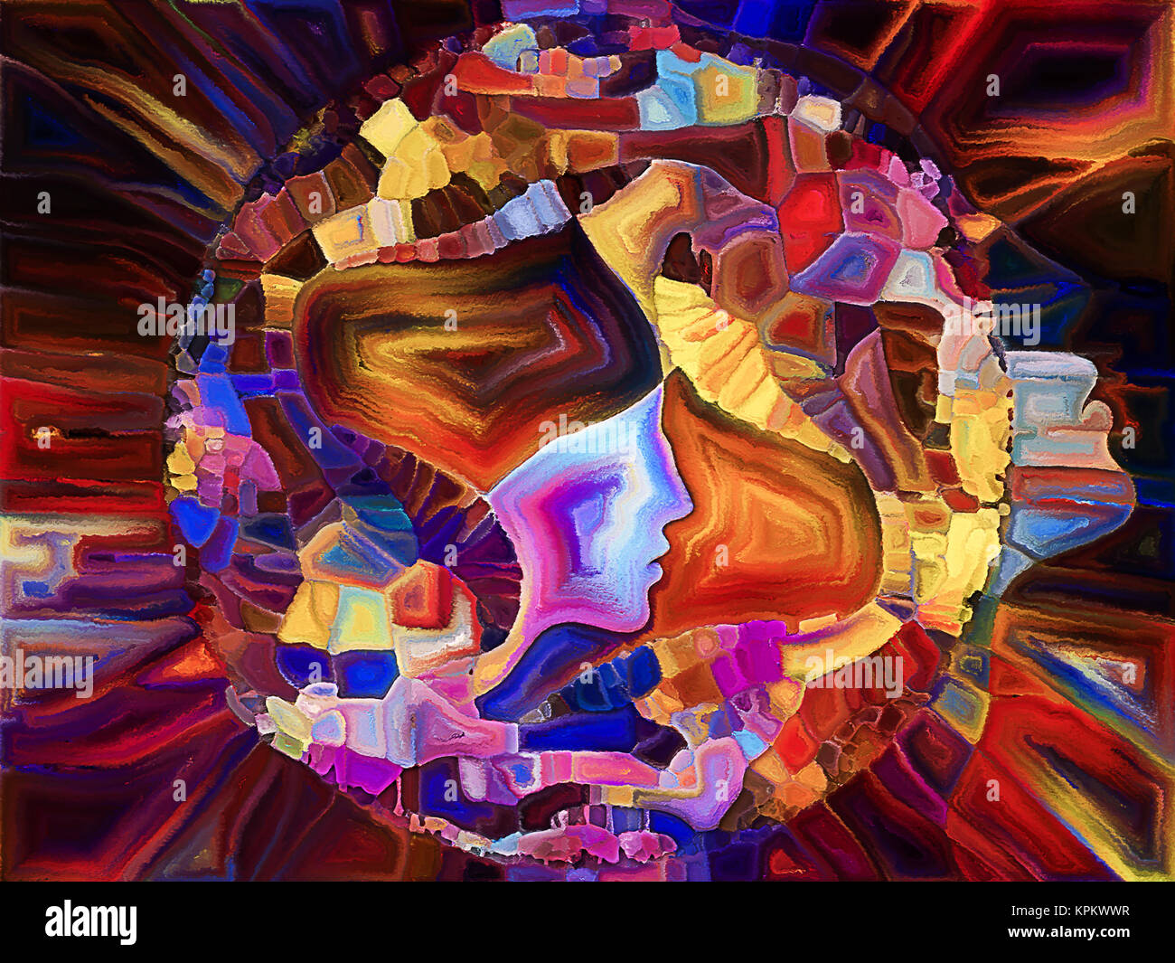 Unfolding of Fragmentation Stock Photo - Alamy